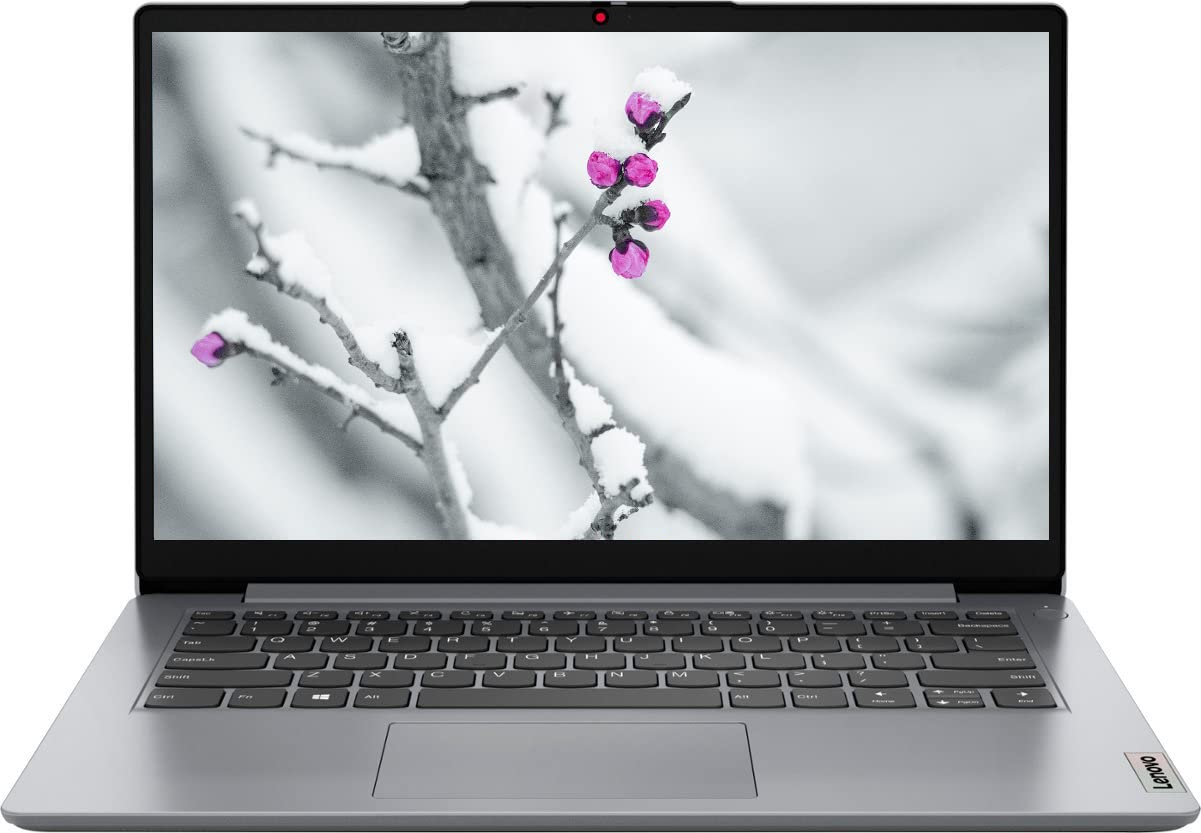 Lenovo IdeaPad 1i 14" HD Education Laptop, Intel Dual Core Processor(Up to 2.80GHz), 4GB RAM, 64GB eMMC + 128GB SD Card, WiFi 6, Bluetooth, Webcam, 10Hr Battery Life, Windosws 11