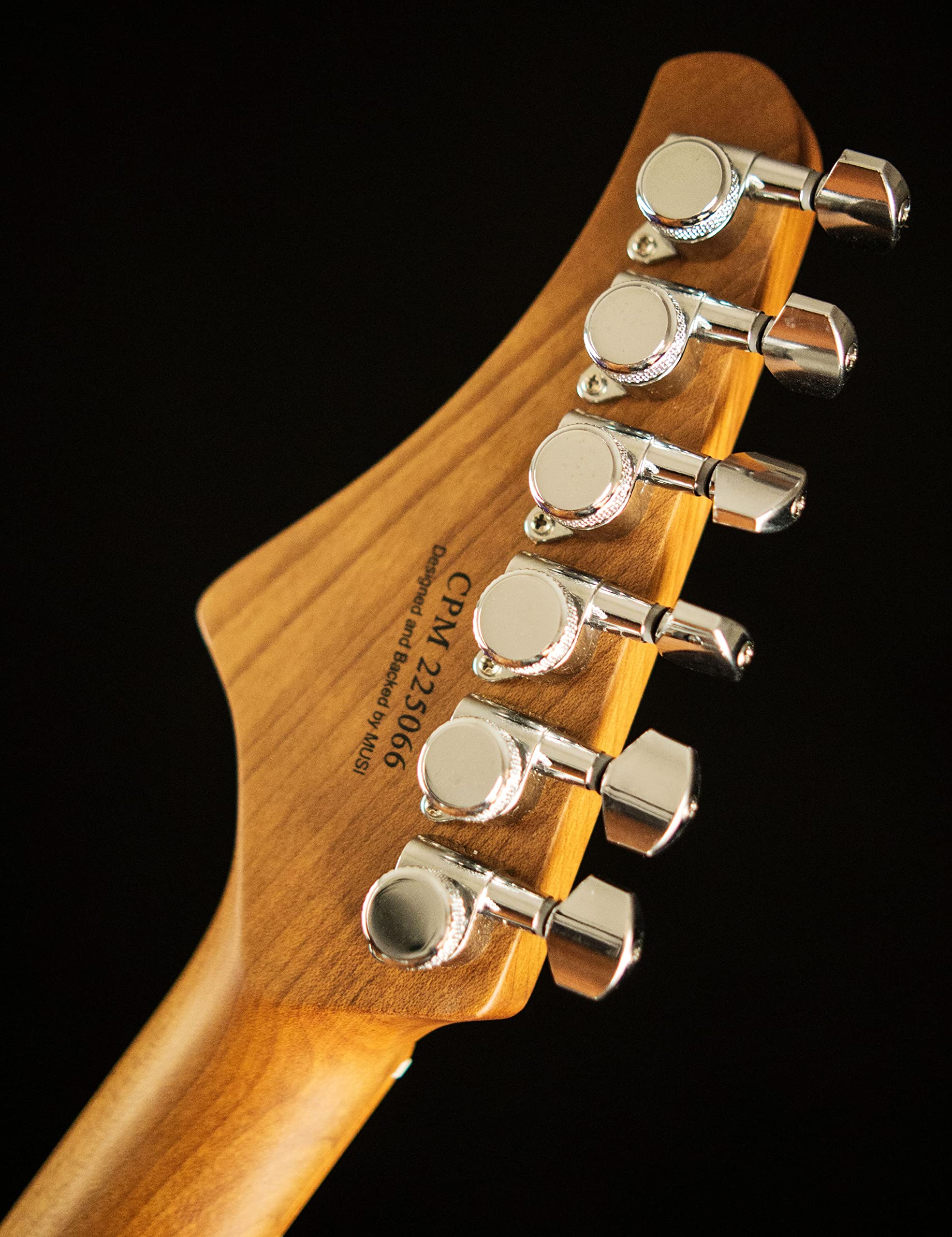 M MUSI Capricorn Electric Guitar with 6 String Maple Fingerboard Solid Body Electric Guitar for Pro Players, 22 Frets, Stainless Steel Frets, Single Single and Double Pickups