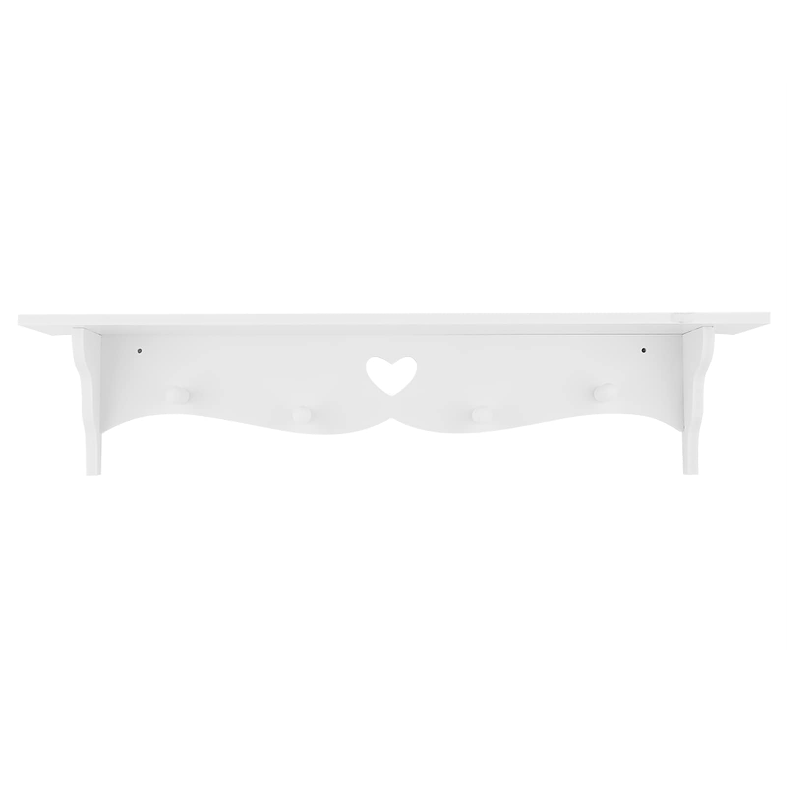White Carved Wall Hanging Hollow Wall Shelf Wall Decoration Coat Rack Hook White Wood Wall Shelf Shelves