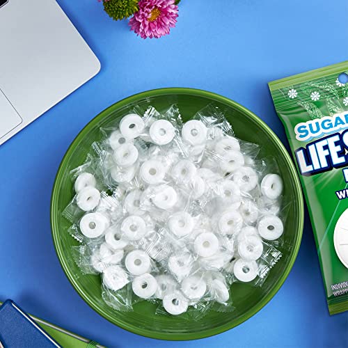 LIFE SAVERS Wint-O-Green Sugar Free Breath Mints Hard Candy, 2.75 oz Bag