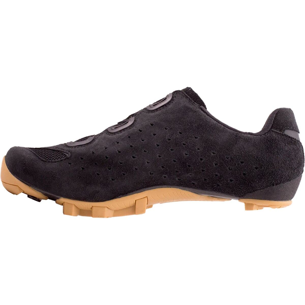 Lake Mx238 Wide Gravel Cycling Shoe - Men's Black Suede/Gold, 44.5