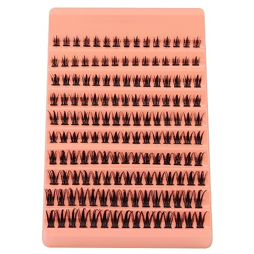 Lashes Cluster DIY Manga Eyelash Extensions 8-16mm Individual Lashes Wispy D Curl Anime Lashes Natural Look Lash Extensions at Home 150 Pcs Individual Cluster Eye Lashes Pack