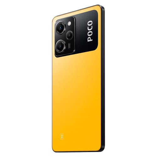 Xiaomi Poco X5 PRO 5G + 4G Volte Global Unlocked 128GB + 6GB GSM 6.67" 108 mp Triple Camera (ONLY Tmobile Mint Tello USA Market) + (Car Fast Car 51W Charger Bundle) (Yellow)