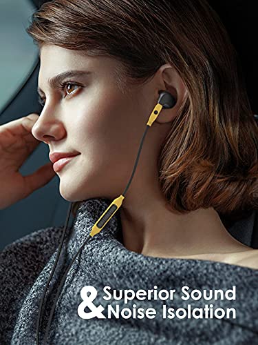 iPhone Headphones Wired with Lightning Connector, Wired Earbuds for iPhone,Apple MFi Certified Earphones with Microphone & Volume Control,Compatible for iPhone 14/13/12/11/Pro Max/XR/XS/X/8/7/SE
