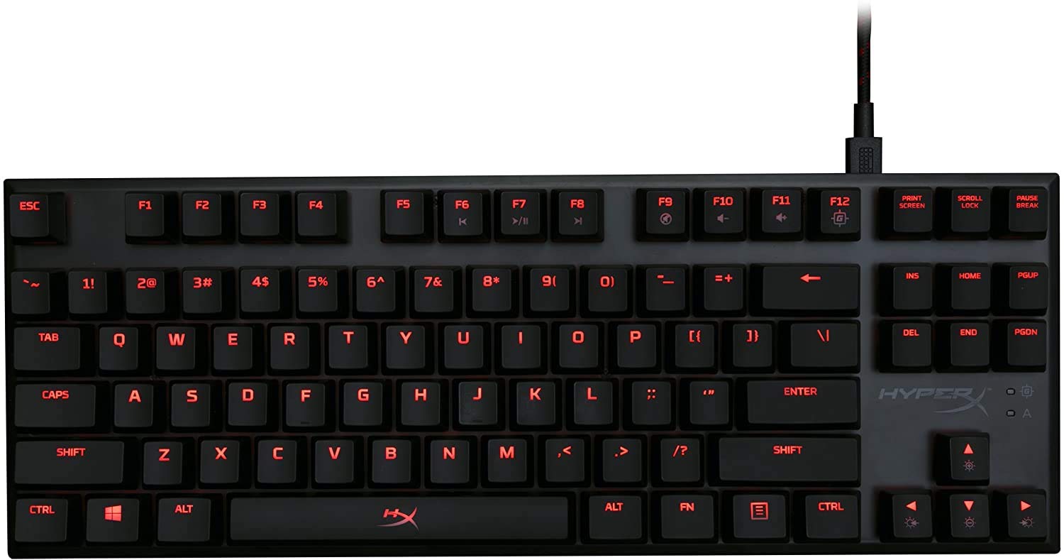 HyperX Alloy FPS Pro Tenkeyless Mechanical Gaming Keyboard HX-KB4RD1-US Linear & Quiet - Cherry MX Red (Renewed)