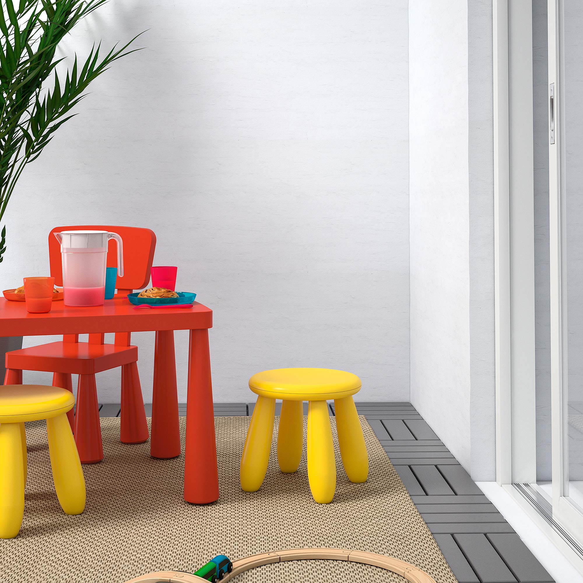 IKEA ASIA Mammut Childrens Stool (Yellow)