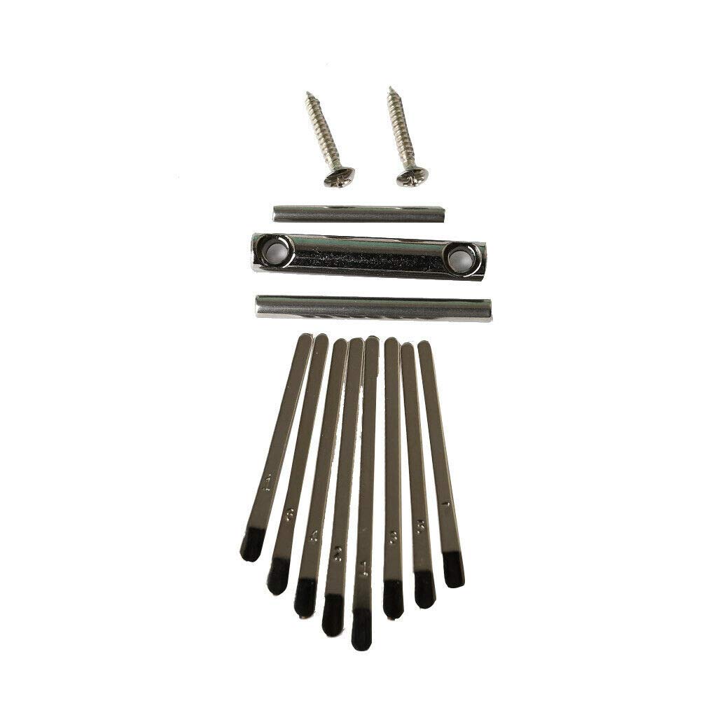 Kalimba 8 Key DIY Finger Manganese Steel Musical Luthier Tool Gift Beginners Keyboard Instrument Accessories Bridge Saddle Mini Portable Home Thumb Piano Marimba