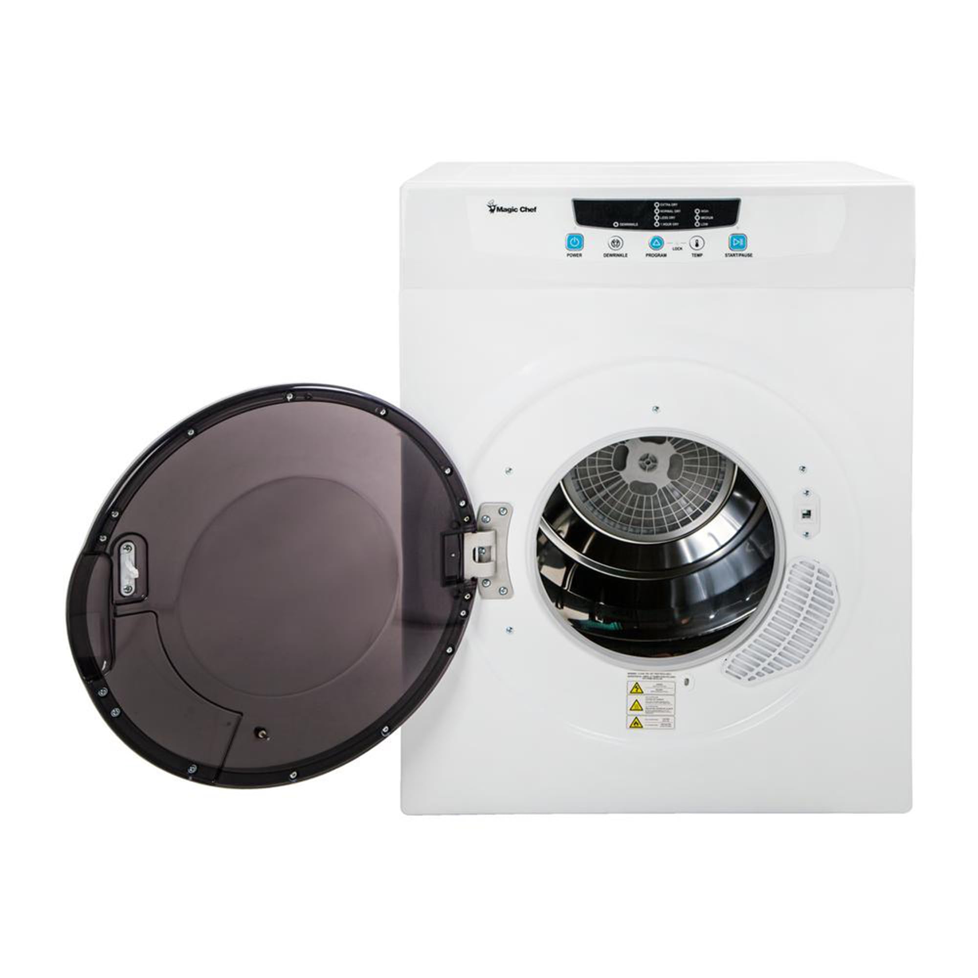 Magic Chef Compact Laundry Dryer Machine, Portable Dryer for Small Spaces, 3.5 Cubic Feet, White