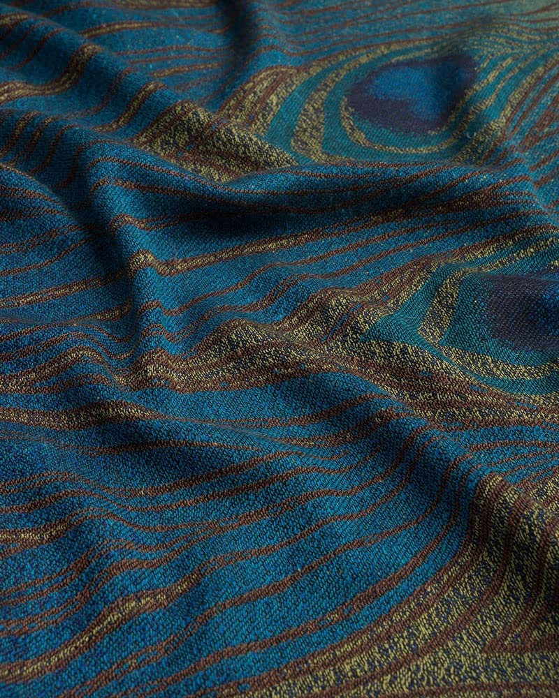 Metropolitan Museum of Art, Louis C. Tiffany, Peacock Feather Shawl/Scarf, 79 Inches x 28 Inches