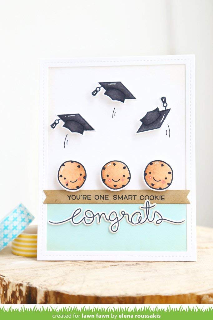 Lawn Fawn Clear Stamp & Die Set - Smart Cookie LF1175 & LF1176