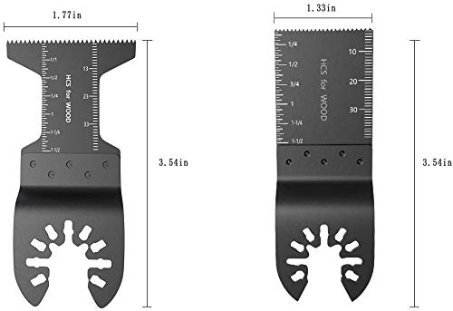 HOTBEST 50 Pack Wood Bi-Metal Oscillating Saw Blades Universal Quick Release Fit Porter Rockwell Cable, Black & Decker, Bosch Craftsman and More