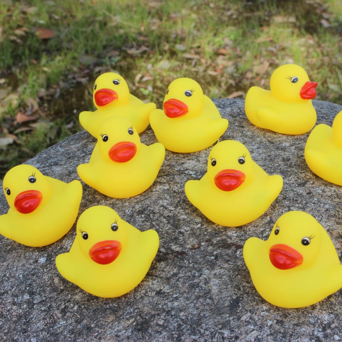 Meeall Rubber Ducky Bath Toy Set β Kids Bath Toys Yellow Rubber Ducks β Pack of 20 Ducks