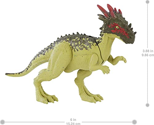 Jurassic World Toys Wild Pack Dracorex Herbivore Dinosaur Action Figure Toy with Movable Joints, Realistic Sculpting & Attack Feature, Kids Gift Ages 3 Years & Older