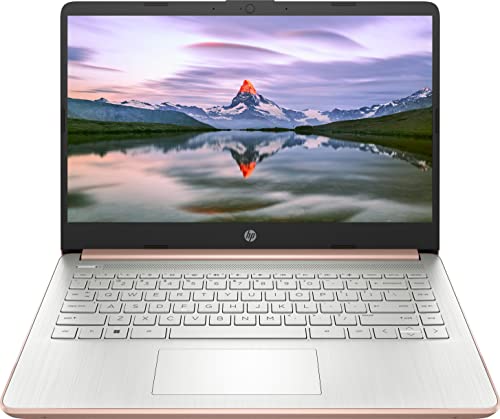 HP Stream 14in HD Display, Intel Celeron N4120 Dual-Core Processor 16GB DDR4 RAM 128GB Storage (64GB eMMC+64GB Card) HDMI WiFi Webcam Bluetooth 1-Year Microsoft 365 Win11 Rose Gold, W/GaLiMu