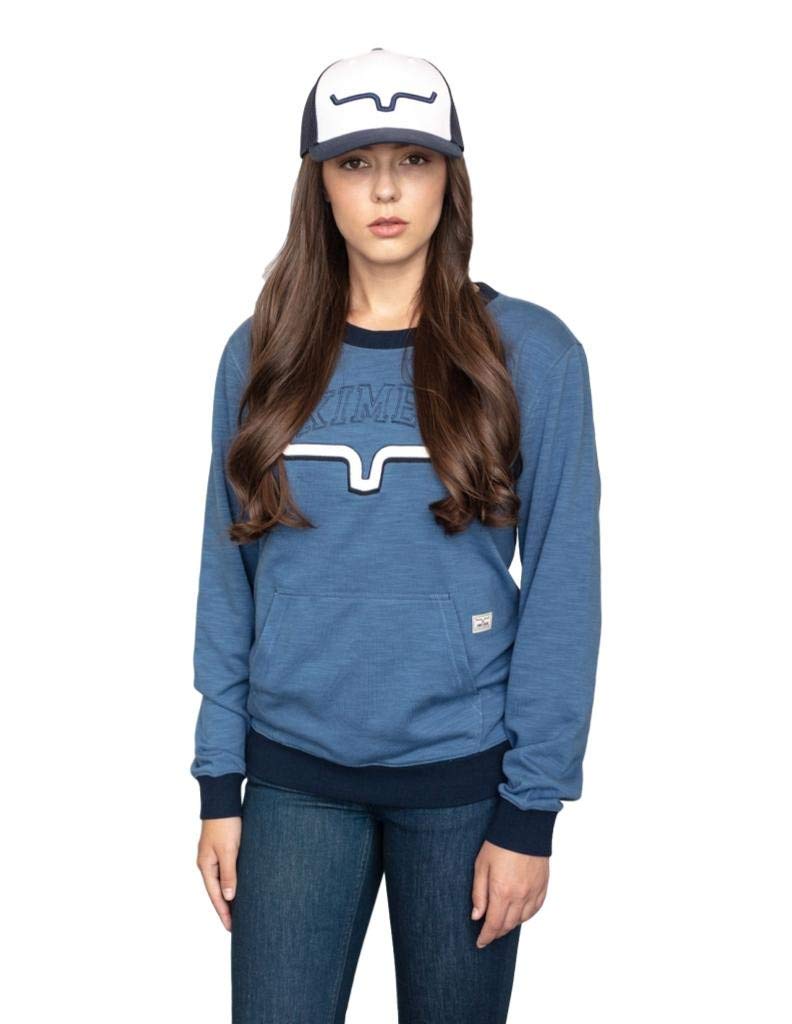Kimes Ranch Women's Sweatshirt Upside Crew/Blue