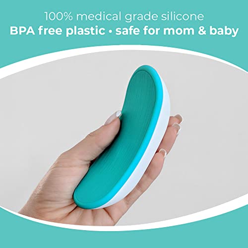 LaVie Warming Massagers 2-Pack (Pair) and Pump Strap Hands Free Pumping Bra Bundle, Massager and Breast Pump Bra Teal