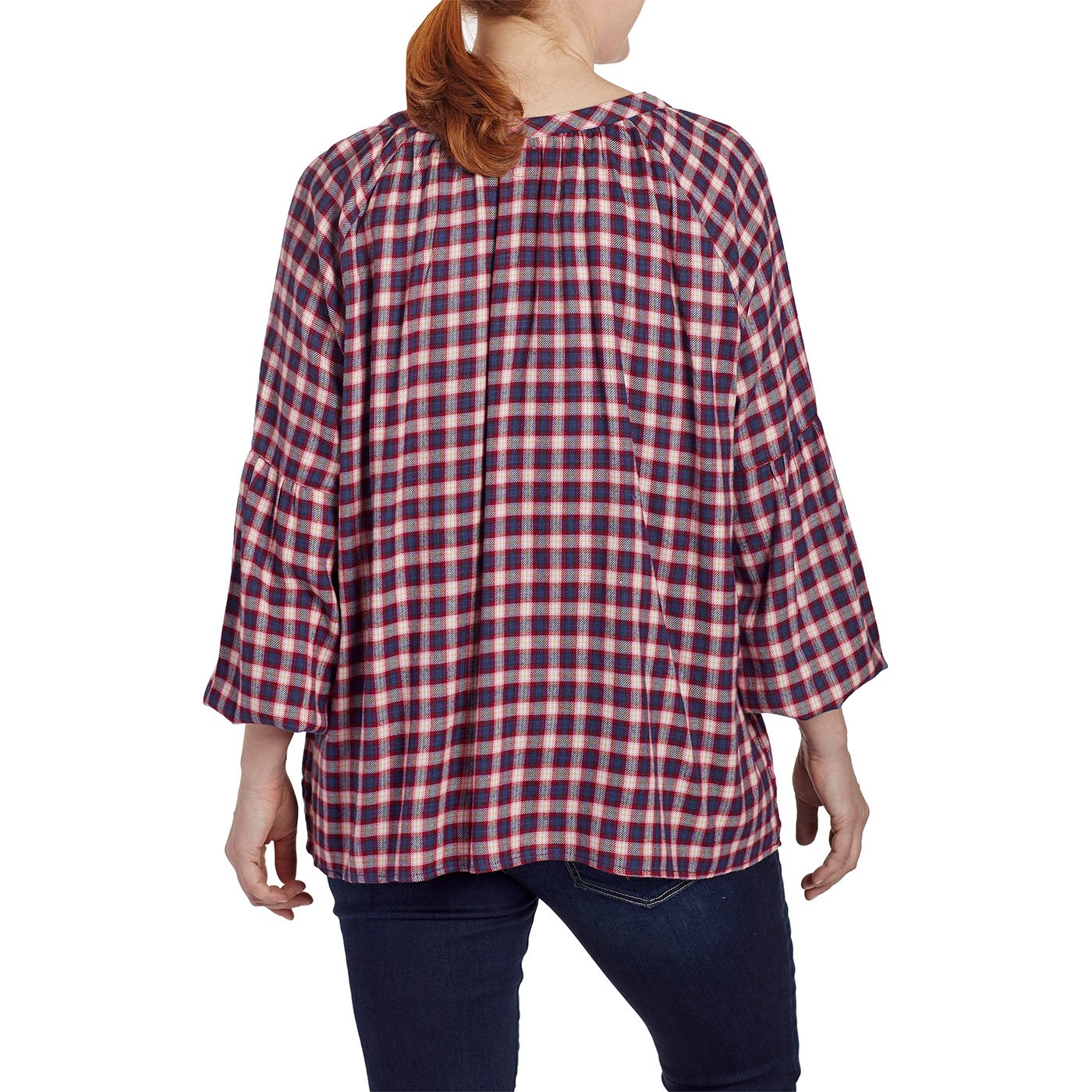 JAG Jeans Women's Casper Chambray Shirt, Mini Window Pla, X