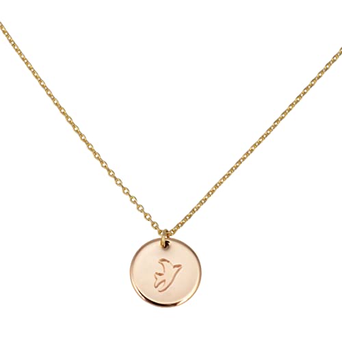 Michelle McDowell Trust Cross Inspirational Women's 16 inch 18k Gold Plated Charm Necklace