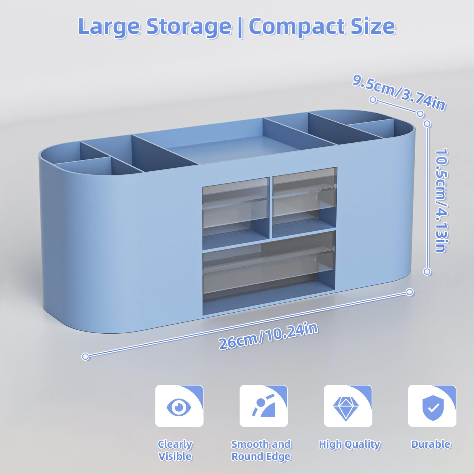 Magnetic File Holder, 4 Compartments Magnetic Paper Holder with Strong Magnetic Back, Magnetic Mail Organizer for Bill, Documents, Coupons, Mails, etc.