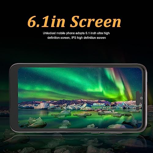 LANTRO JS Gold 6.1in Smartphone with 4GB RAM, 64GB ROM, 4000mAh Battery, Face Recognition, Android 11, and 4G Network, Compatible with EU Plug, ABS Glass Material