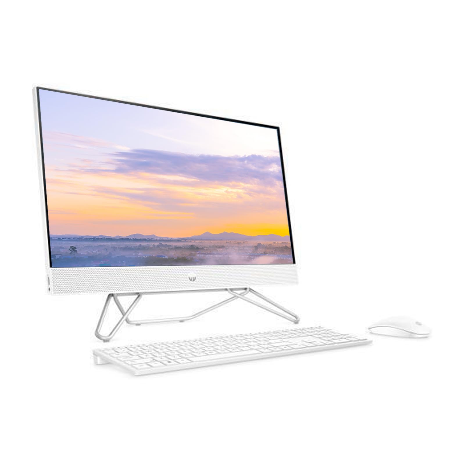 HP 24 23.8" Full HD Touchscreen All-in-One Business Desktop Computer PC[Windows 11 Pro], 12th Gen Intel 10-Core i5-1235U, 8GB DDR4 RAM 512GB SSD, Iris Xe Graphic, Wi-Fi, HDMI, RJ-45, White, w/Battery