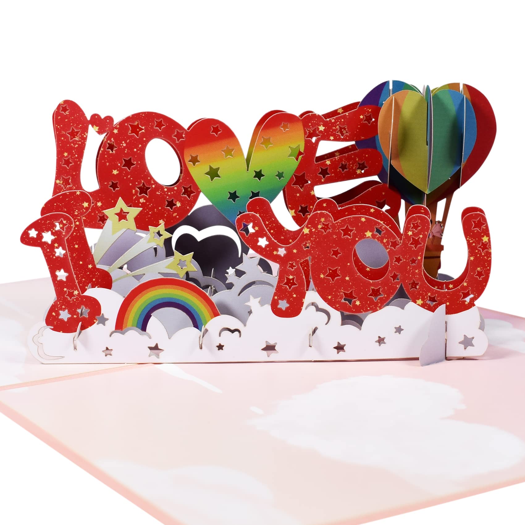 Magic Ants 3D I Love You Pop Up Card - Romantic Greeting Card for Valentine's Day, Anniversaries, and Special Occasions - Express Your Love with this Unique Card for Her