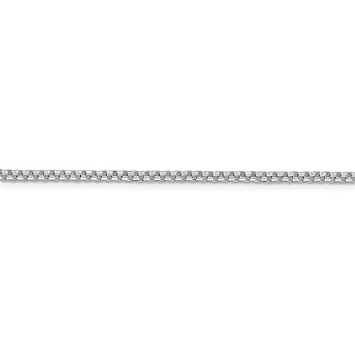 IceCarats 925 Sterling Silver 2mm Round Box Link Chain Necklace 20 inch