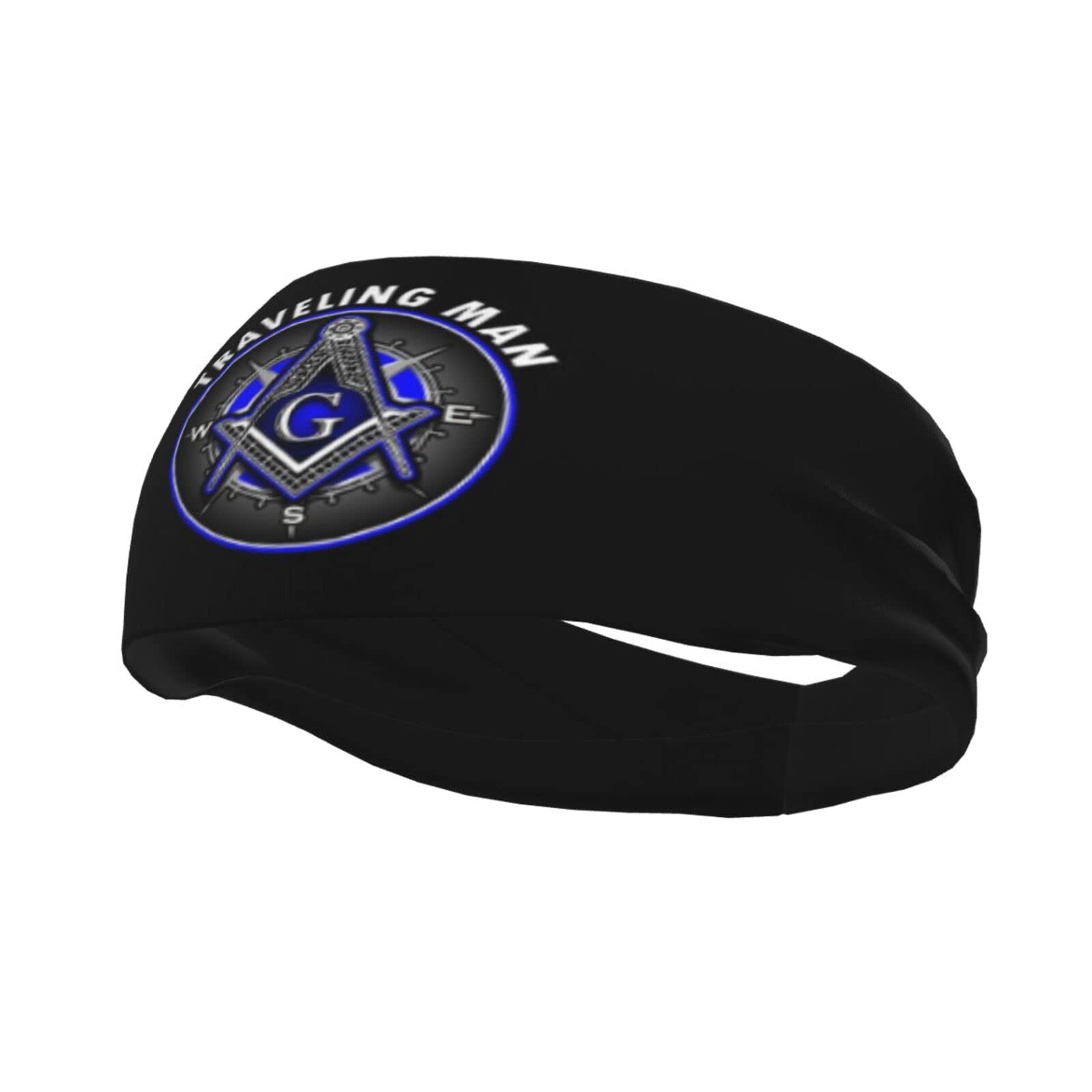 Masonic Shriner Freemason Compass Running Headband for Men Outdoor Sports Workout Sweatband