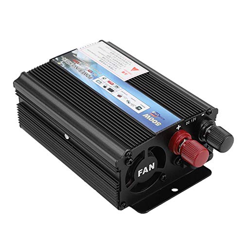 Power Inverter with Solar Panel 12 V,220V / 100V 500W Solar Inverter Converter, Solar Power Inverter for Household,Outdoors,Road Trips,etc(220V)