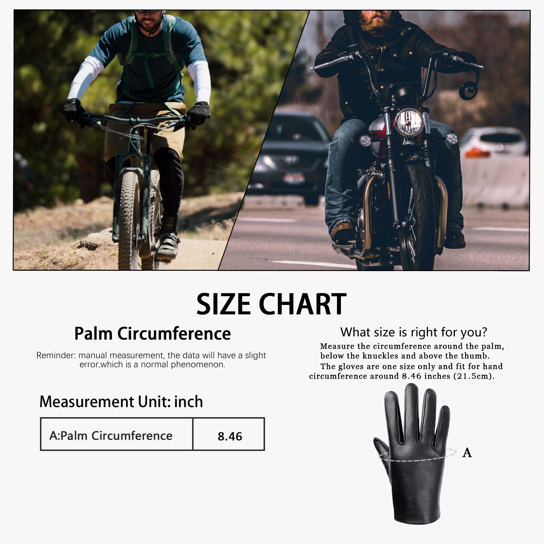 Long Keeper Men Genuine Leather Touchscreen Gloves Black Unlined Driving Cycling Motorcycle Sport Gloves