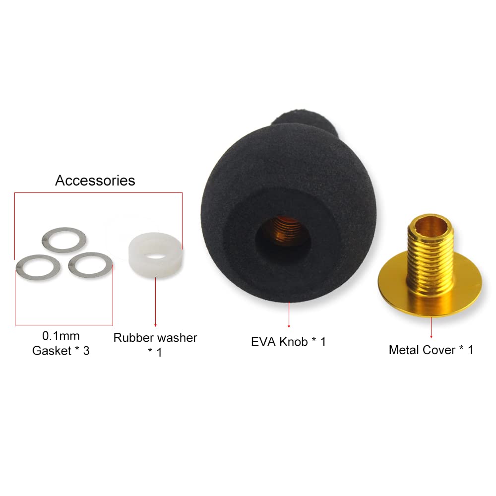 MengK Fishing Reel Handle Knob EVA Baitcasting Reel Handle Knob Trolling Reel Handle Accessory Ultralight Fishing Tackle Tools