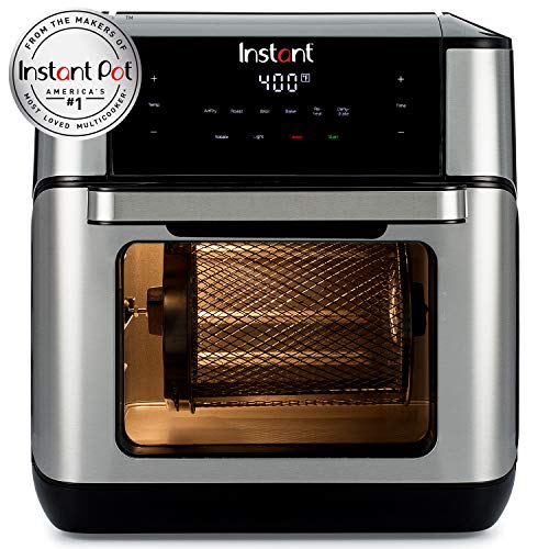 Instant Vortex Plus Air Fryer Oven 7 in 1 with Rotisserie, with 6-Piece Pyrex Littles Cookware