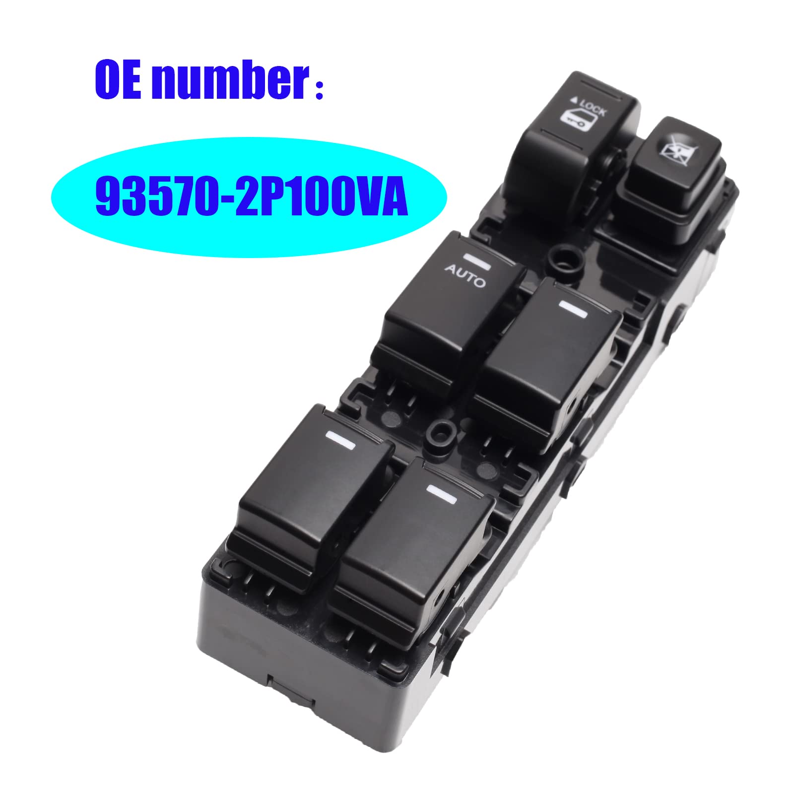 PAHHU Power Window Switch Replacement for 2010-2014 KIA Sorento, Master Driver Side Power Window Switch OE#93570-2P100VA