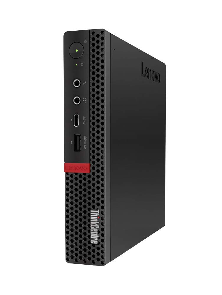 Lenovo ThinkCentre M720q Tiny Home and Business Desktop Black (Intel i5-8500T 6-Core, 32GB RAM, 256GB PCIe SSD, Intel UHD 630, 3xUSB 3.1, 1xHDMI, 2 Display Port (DP), Win 10 Pro) (Renewed)