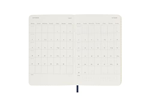 Moleskine Classic 12 Month 2023 Weekly Planner, Soft Cover, Pocket (3.5" x 5.5"), Black