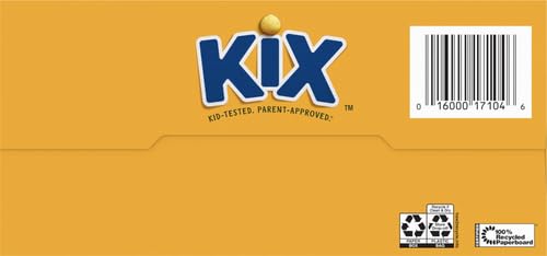 Kix Whole Grain Breakfast Cereal, Crispy Corn Cereal Puffs, Family Size, 18 oz