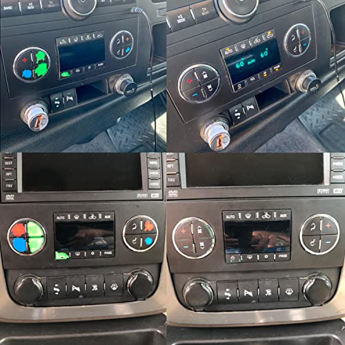 JUSTTOP AC Dash Button Repair Kit for GM Vehicles, Fits Select 07-14, GM Vehicles SUV Van Truck Car Interior Accessories