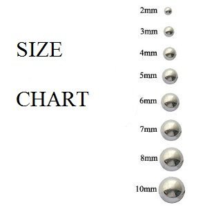 IcedTime 14k Yellow Gold Ball Stud Earrings pushback 3 4 5 6 7 8 10 12 IcedTime 14 MM (4 Millimeters)