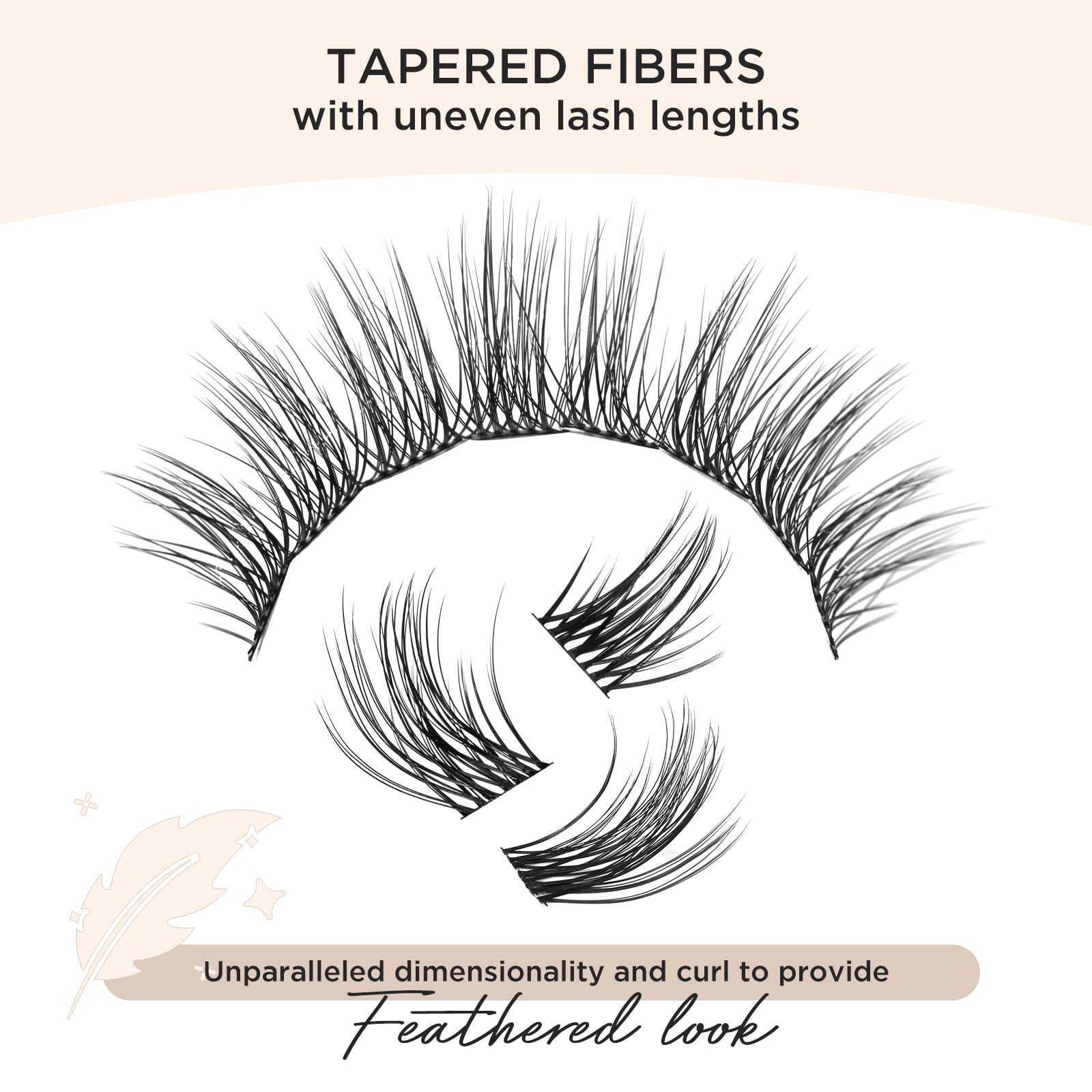 Lash Clusters 144 Pcs Cluster Lashes DIY Cluster Eyelash Extensions Mega Volume Reusable+individual Lash Glue,DIY Lash Extension Glue