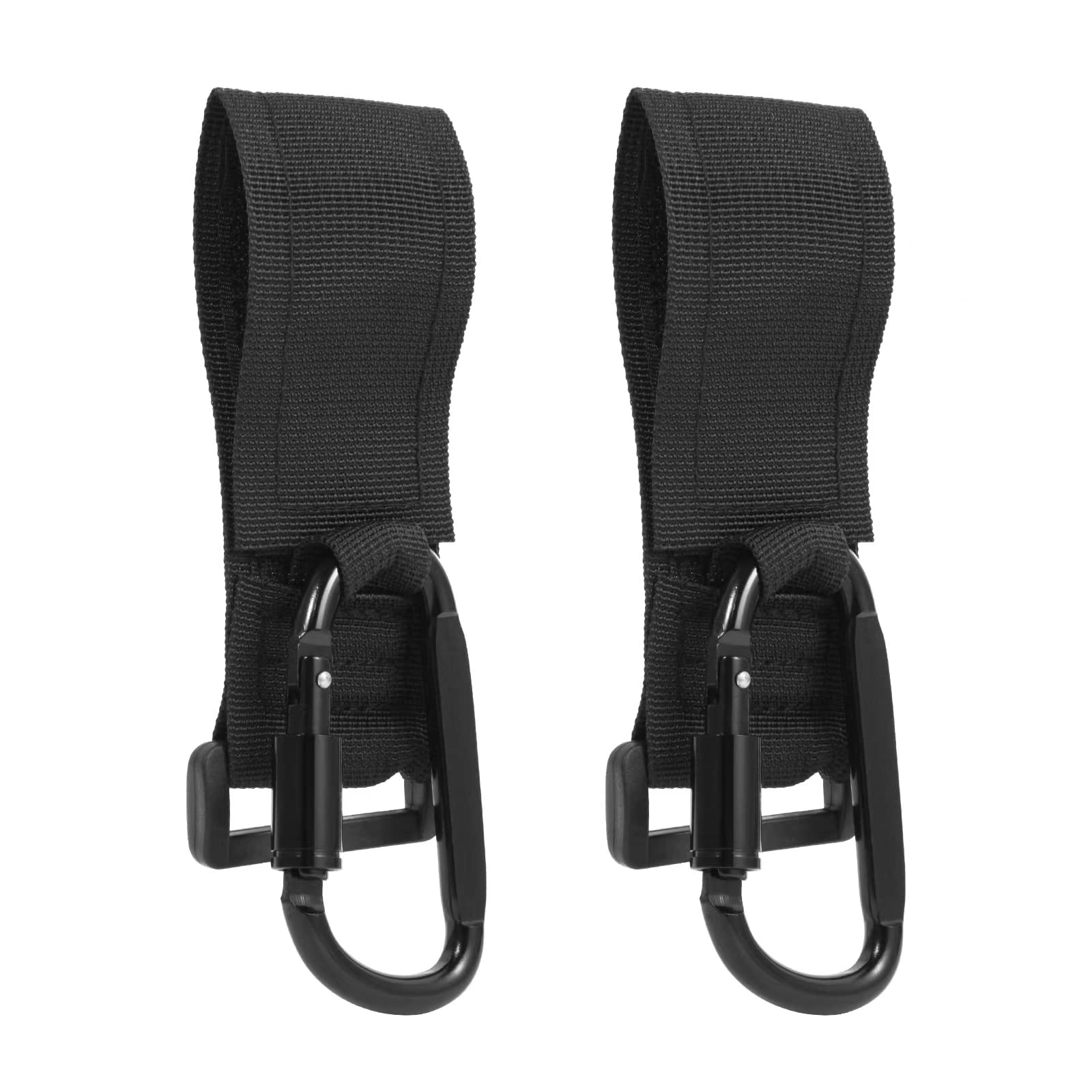 LUIED Baby Stroller Hooks Clips 2Pcs, Convenient Stroller Accessories Mommy Bag Hooks for Hanging Diaper Bags,Purse,Stroller Organizer, Perfect for Various Baby Carriages (Nylon)
