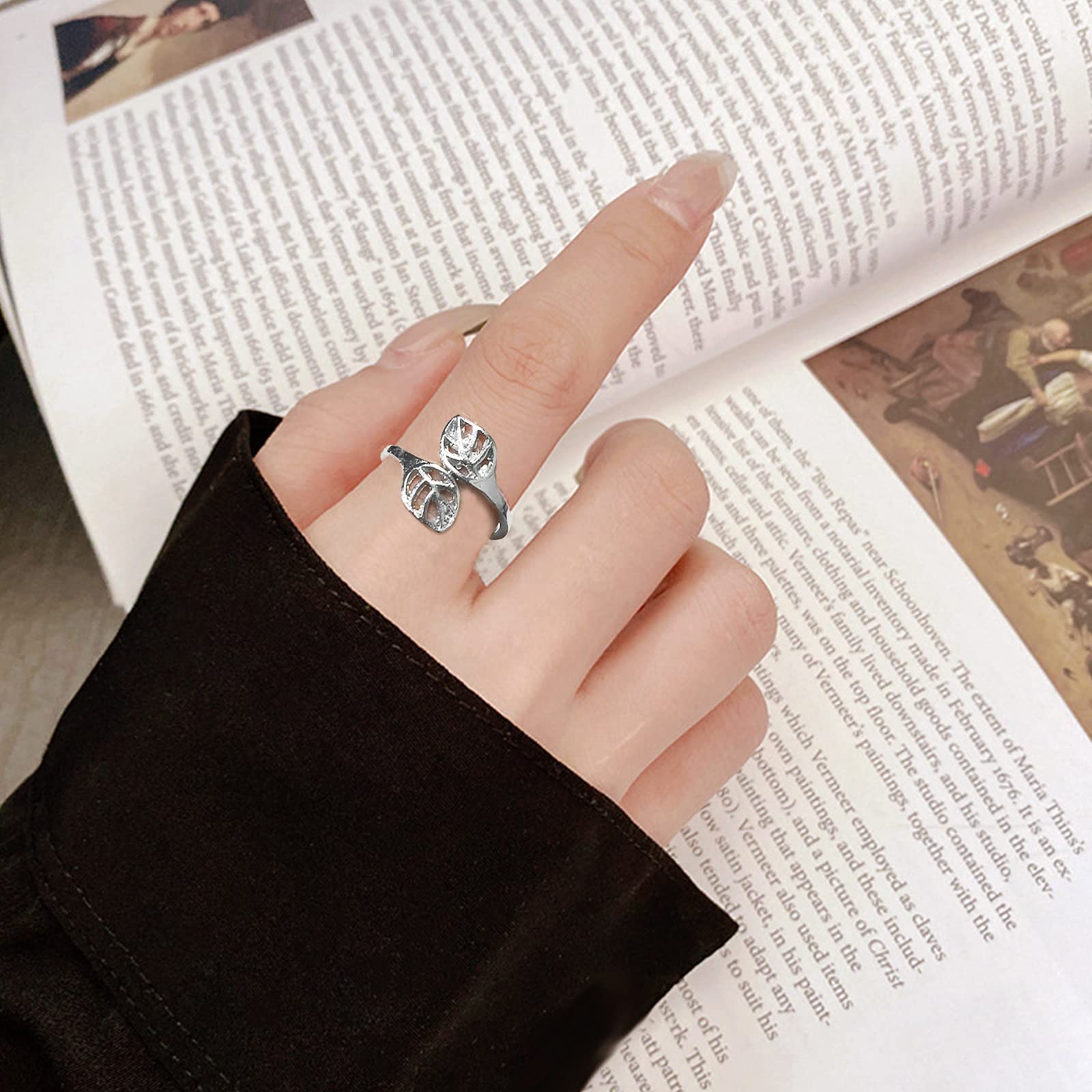 Lwsengme 20PCS Silver Knuckle Rings for Women Bohemian Stackable Joint Finger Rings Retro Rhinestone Crystal Stacking Rings for Teens Girls Women(Silver-20pcs)