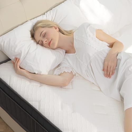 HIMMLINE Full Mattress, 10 Inch Hybrid Mattress, Gel Memory Foam and Pocket Spring Full Bed Mattress in a Box, Medium Feel, Cooler Sleep & Pressure Relief, 54β*75β, 120 Nights Risk-Free Trial