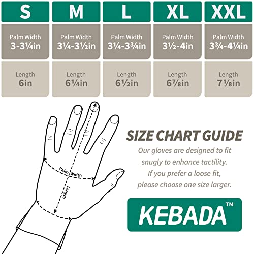 Kebada W2 Work Gloves for Men and Women, Touchscreen Working Gloves with Grip, Nitrile Coated Work Gloves for Gardening, Package Handling, Stretchy Gloves for Mechanic Work,2 Pairs, Medium