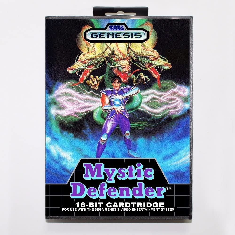 Mystic Defender Game Cartridge 16 Bit MD Game Card With Retail Box For Sega Mega Drive For Genesis (Black)