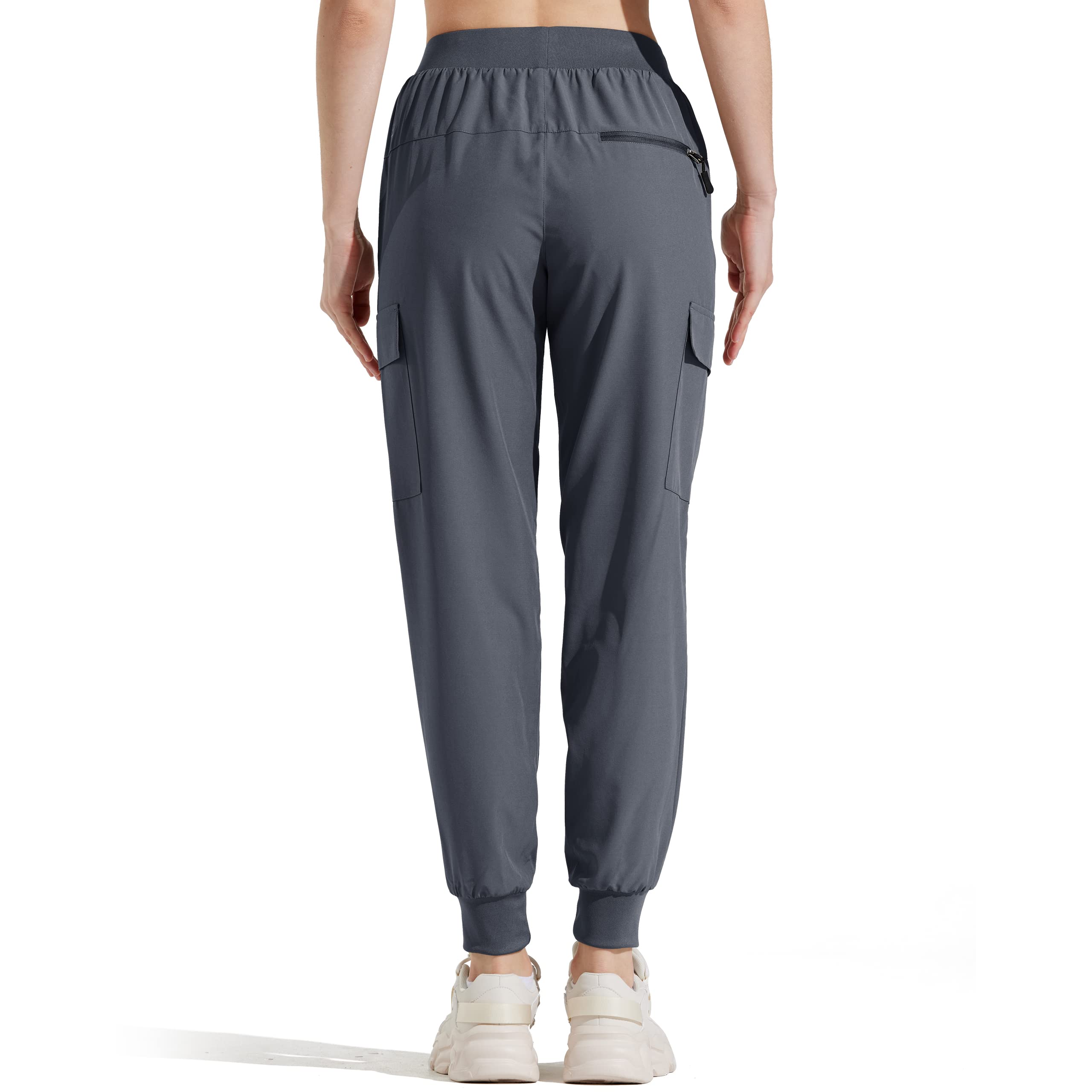 M MAROAUT Women's Hiking Pants Athletic Cargo Joggers with Zipper Pockets