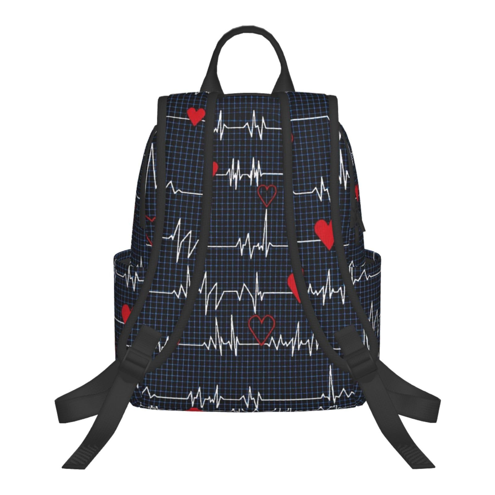 JZDACH Women men casual lightweight travel laptop backpack outdoor daypack backpacks for business hiking camping (for Calling All Nurses Heart Beat)