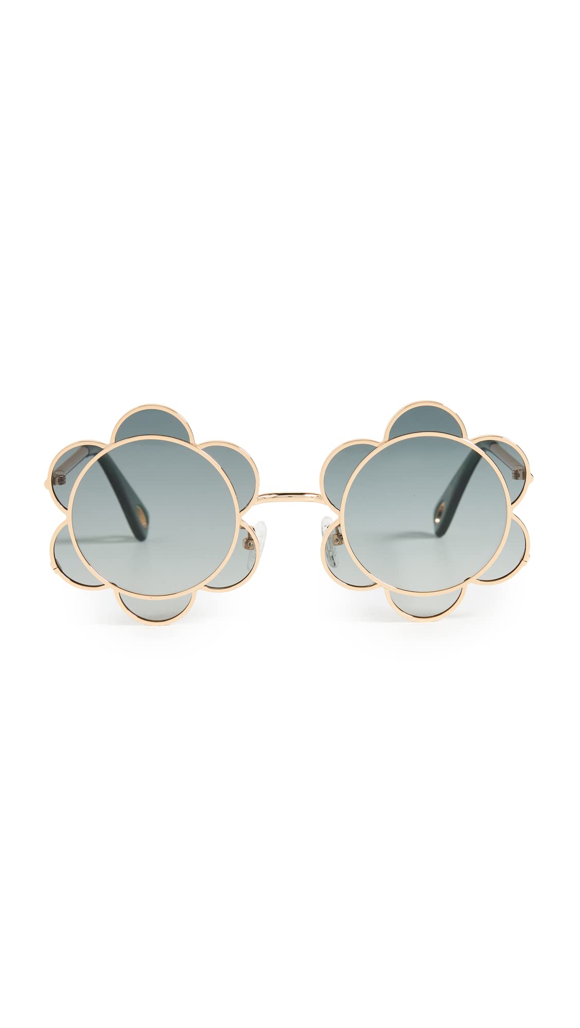 Lele Sadoughi Women's Sunflower Sunglasses, Smokey Emerald 300, Green, One Size