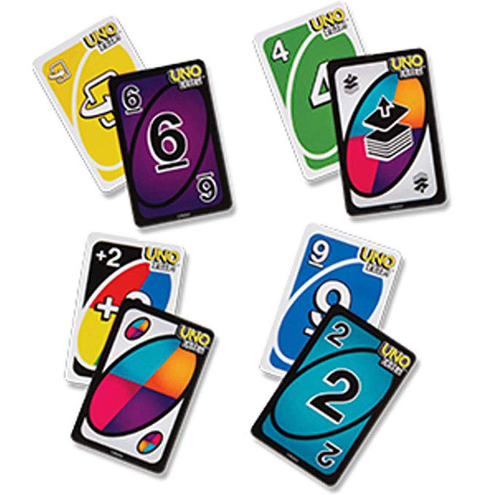 IsEasy Uno Playing Card Game Mattel Games Wild Card Uno Flip Uno (Wild Card uno)