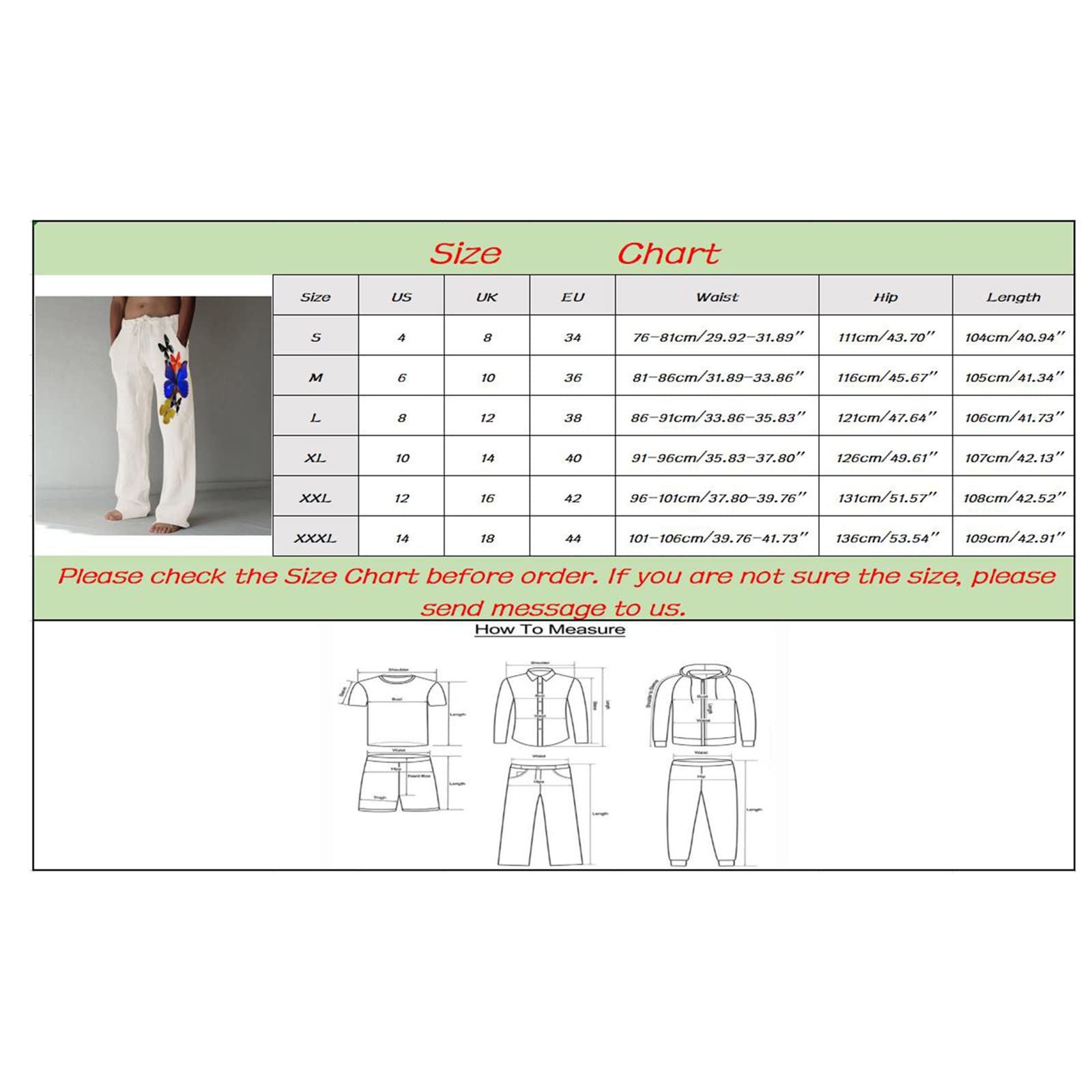 Mens Linen Pants Yoga Beach Simple Print Casual Summer Plus Size Pants Elastic Waist Drawstring Baggy Trousers with