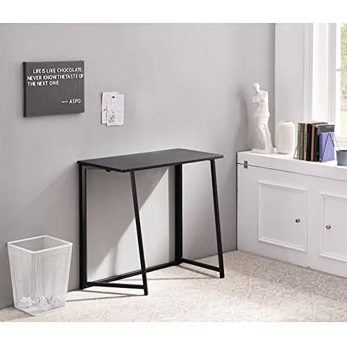 Home Study Table Computer Desk PC Laptop Office Desk Folding Writing Table Black